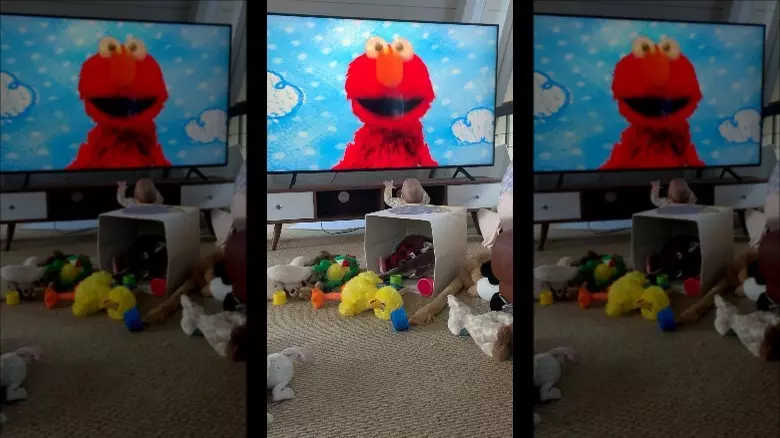 Iosifin Goldman telewizorda Elmo tans edýär