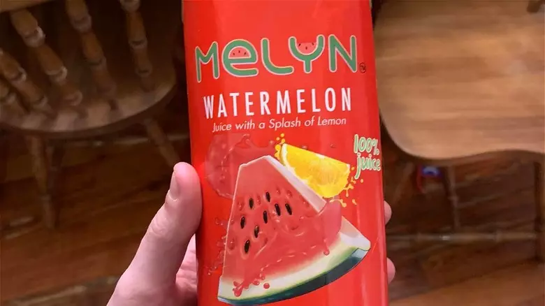 Melyn watermeloen sap flesse