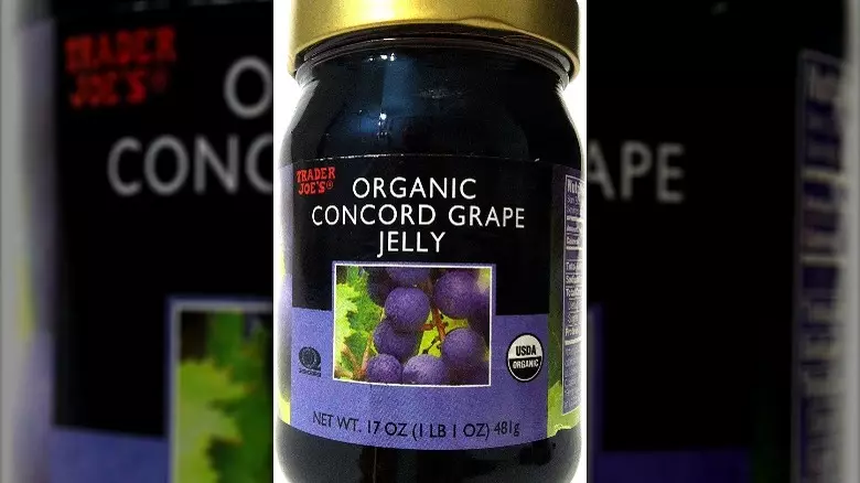 Trader Joe's Organic Concord ყურძნის ჟელე ქილა