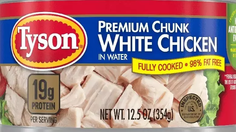 Egy doboz Tyson fehér darabos csirke