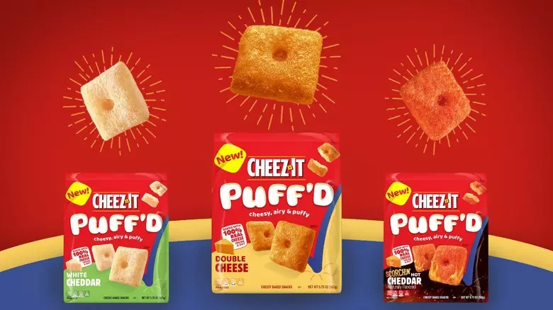 Zakudya za Cheez-It Puff'd