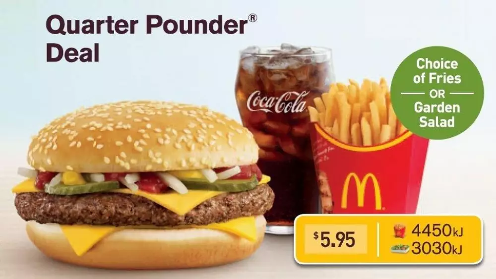 McDonald's Quarter Pounder piedāvājums