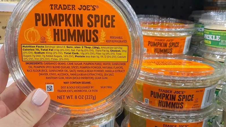 Hummus de especias de calabaza de Trader Joe