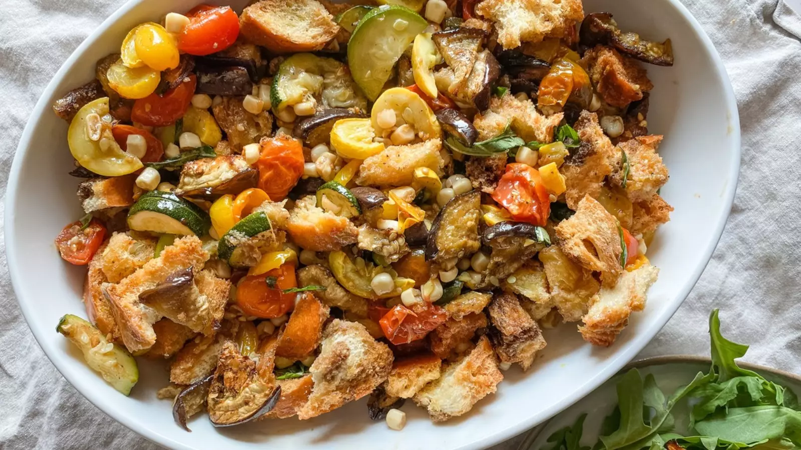 Imifuno egcadiweyo yePanzanella Recipe