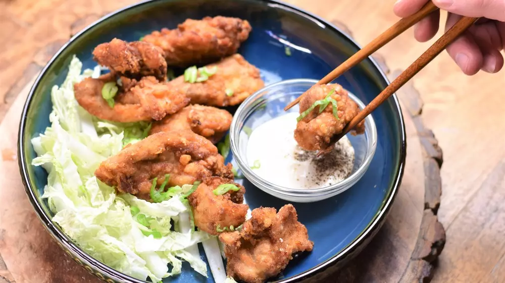 công thức karaage phục vụ