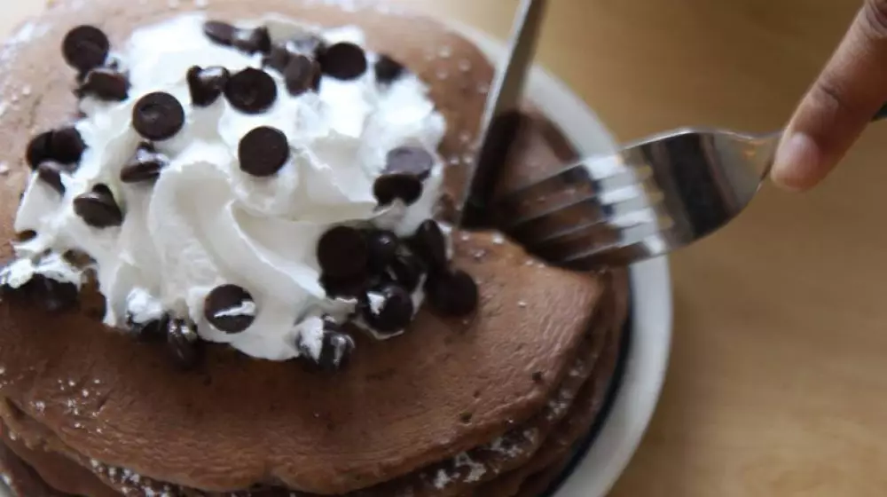 Pancakes de xocolata i xips de xocolata d'IHOP