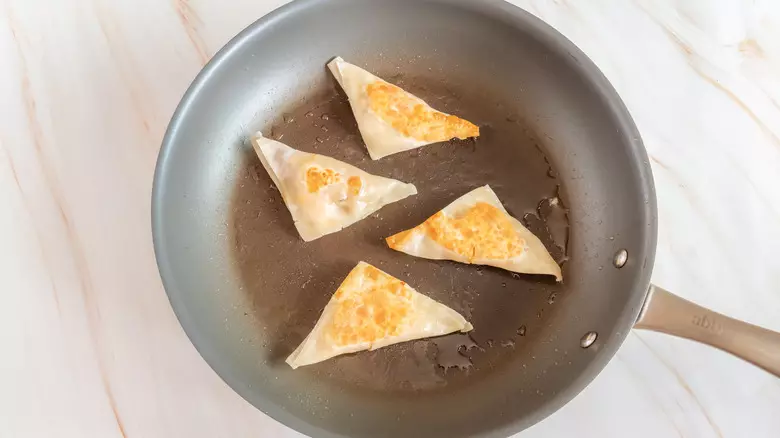 pan-fritten pierogis