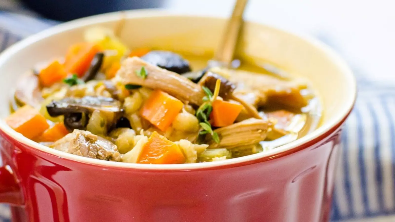 Traditional Turkey Barley Mushroom Soup Recipe