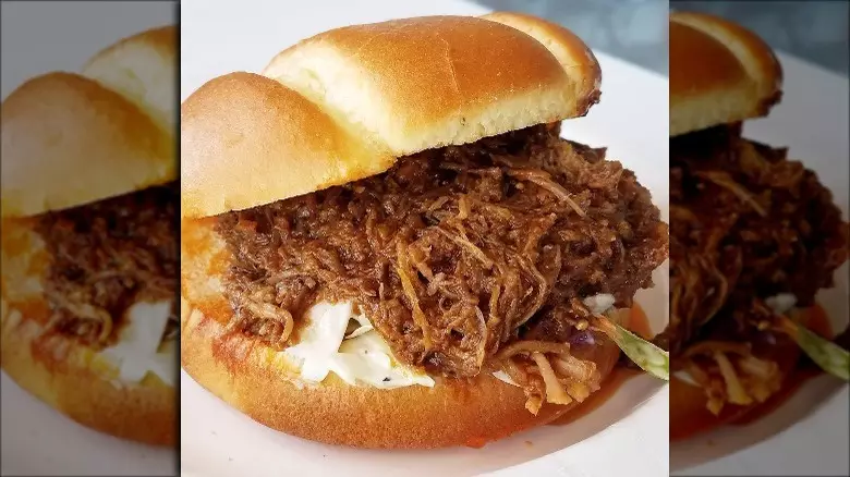 costco BBQ beef brisket sandwich