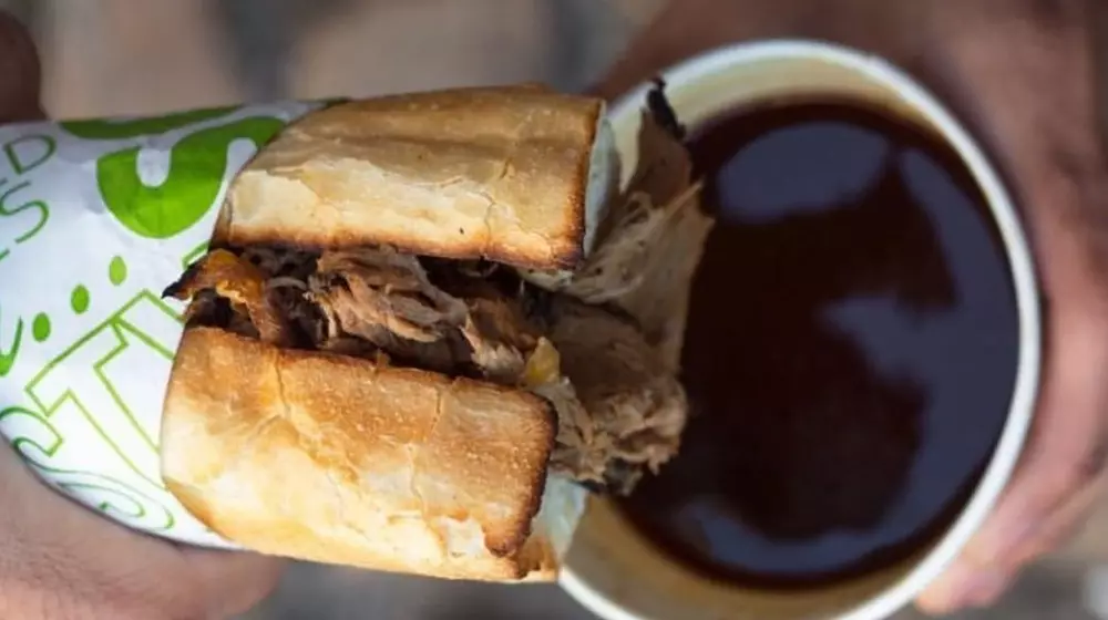 Quiznos French Dip Sandwich