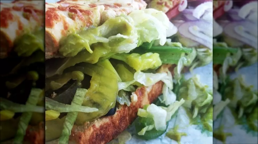 Panino al guacamole vegetariano di Quiznos