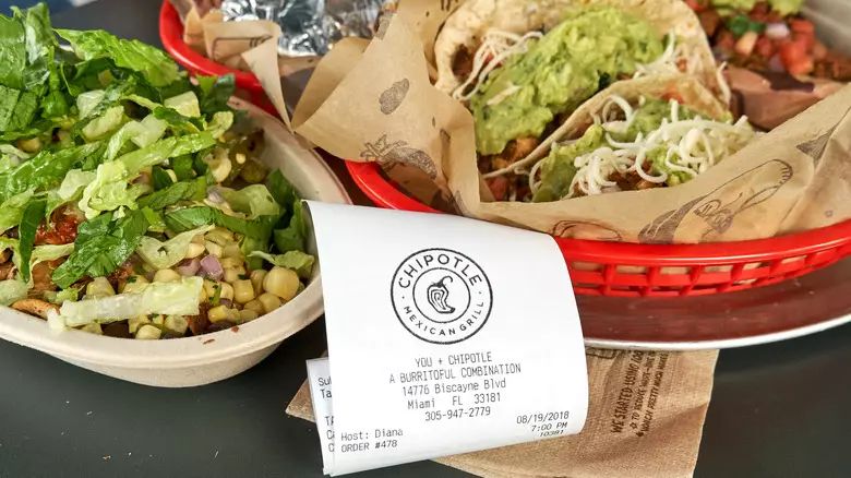 Chipotle ქათმის ტაკო