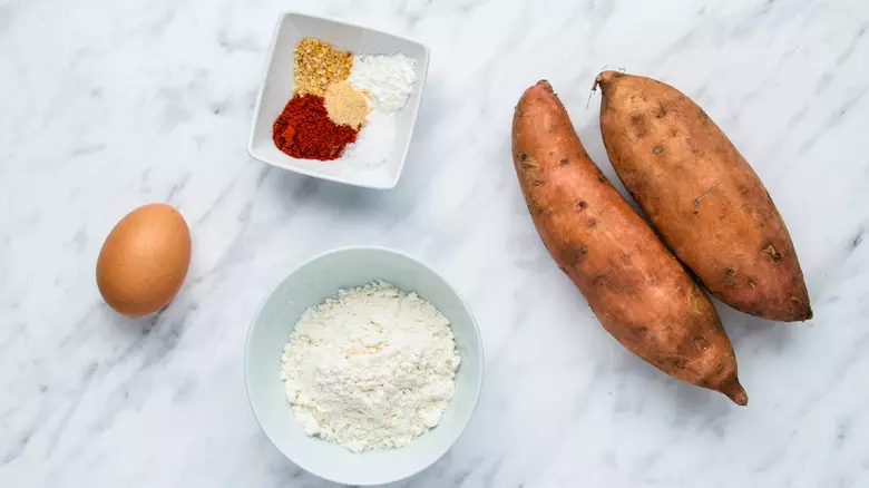 sweet potato fritter ingredients