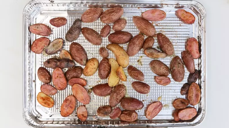 geroosterde fingerling aardappelen