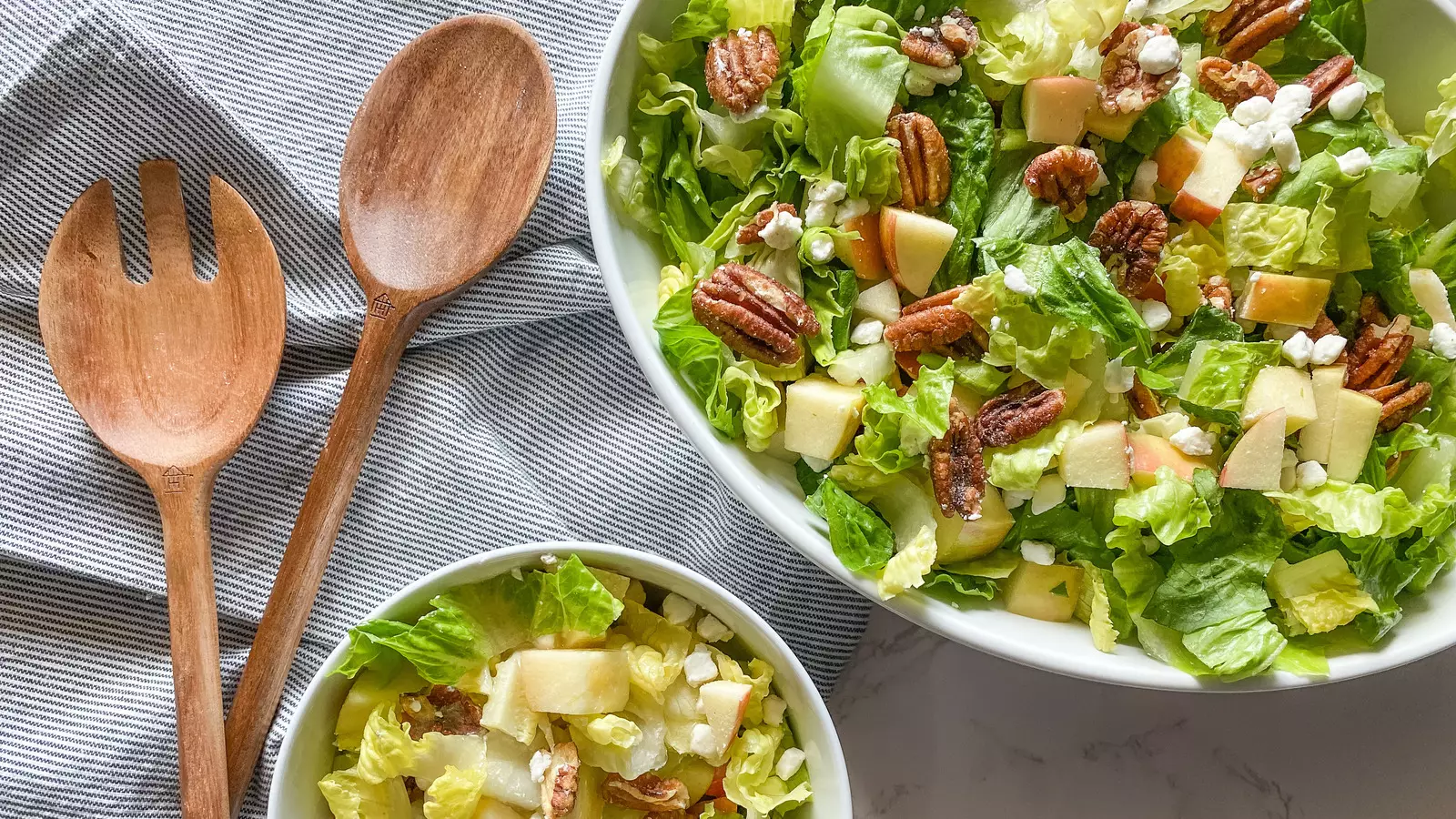 Receta de ensalada de manzana con queso de cabra