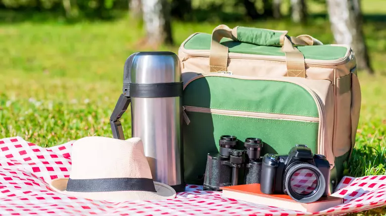 enfriador en manta de picnic