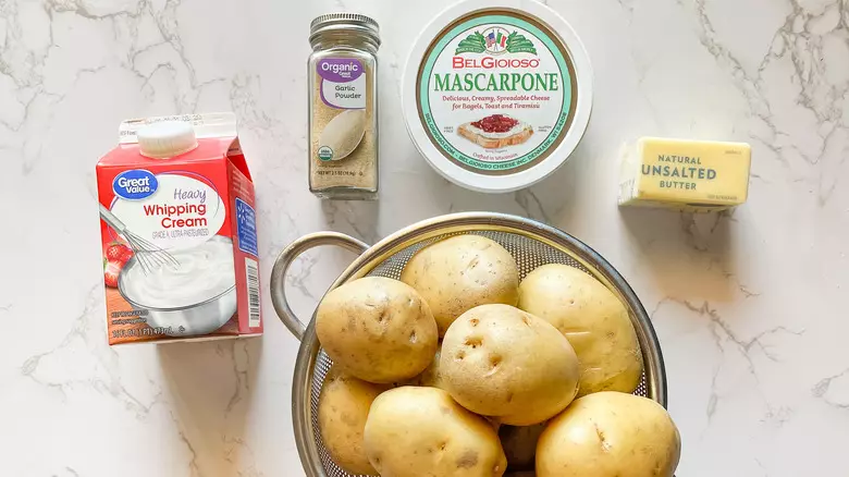 ingrediente pentru piure de cartofi mascarpone