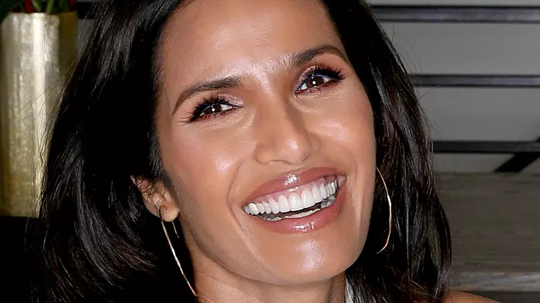 anting hoop padma lakshmi