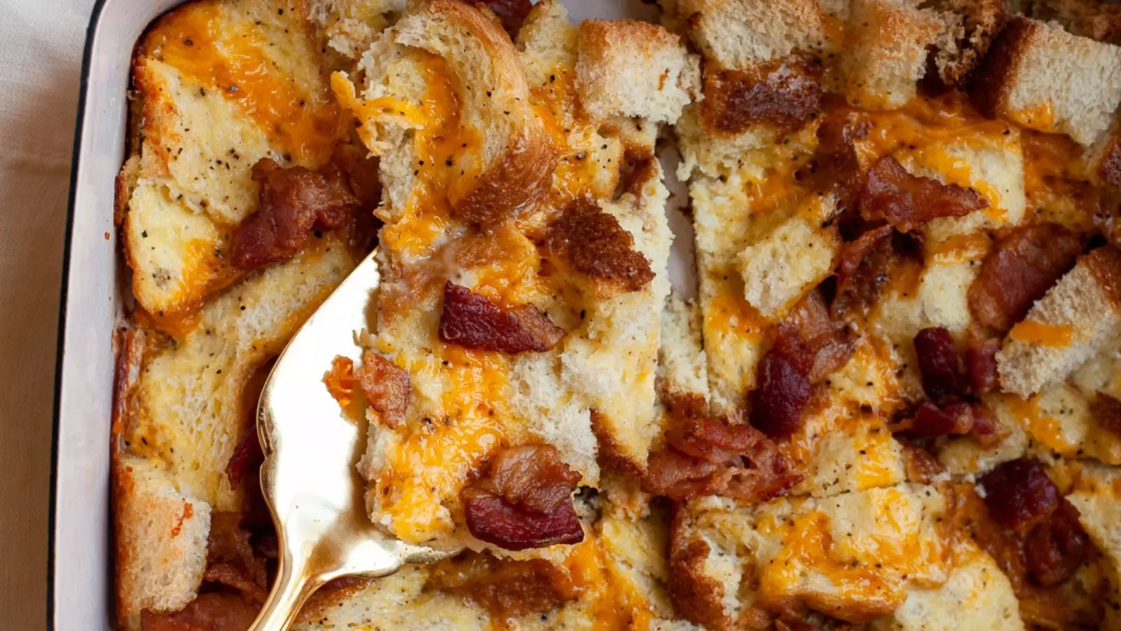 Overnight Breakfast Casserole With Bacon Recipe