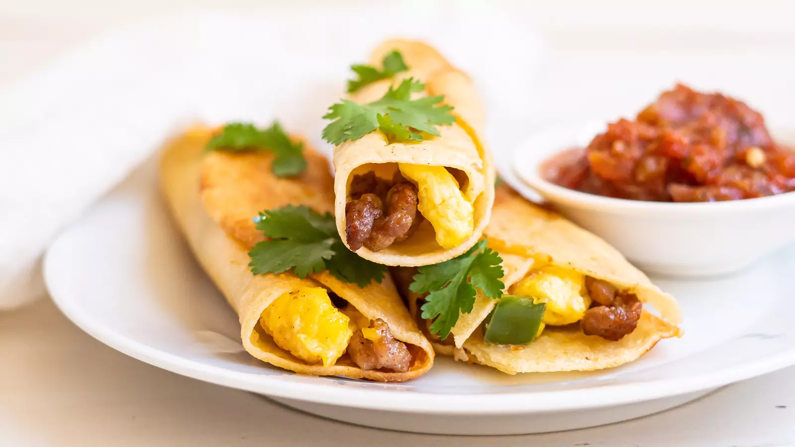 Receita de Tacos Fritos para o Café da Manhã