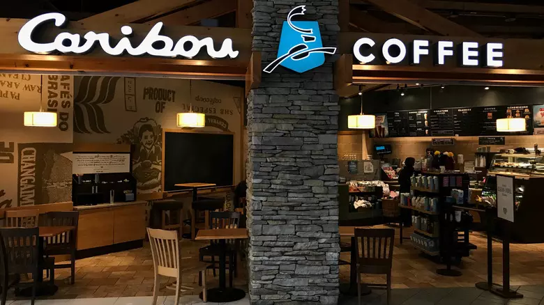 Caribou kafejnīca tirdzniecības centrā