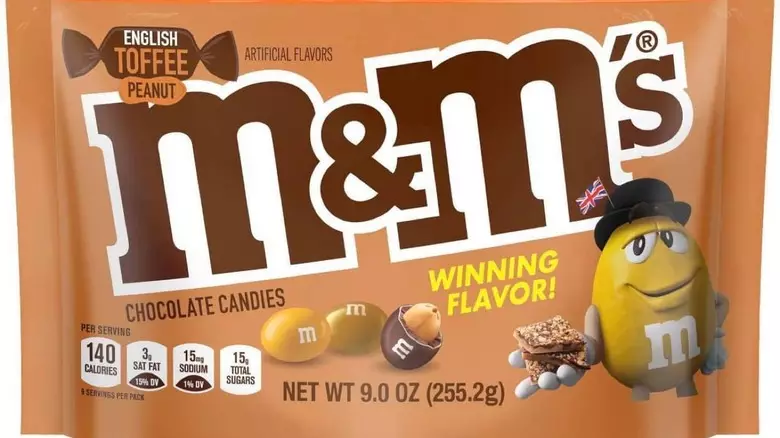 umufuka wijimye wicyongereza Toffee M&MS