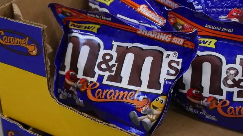 Karamel M&Ms torbası