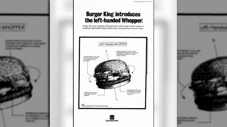 Solak Whopper reklamı