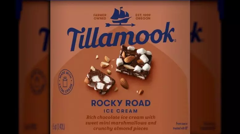 helado del camino rocoso de tillamook