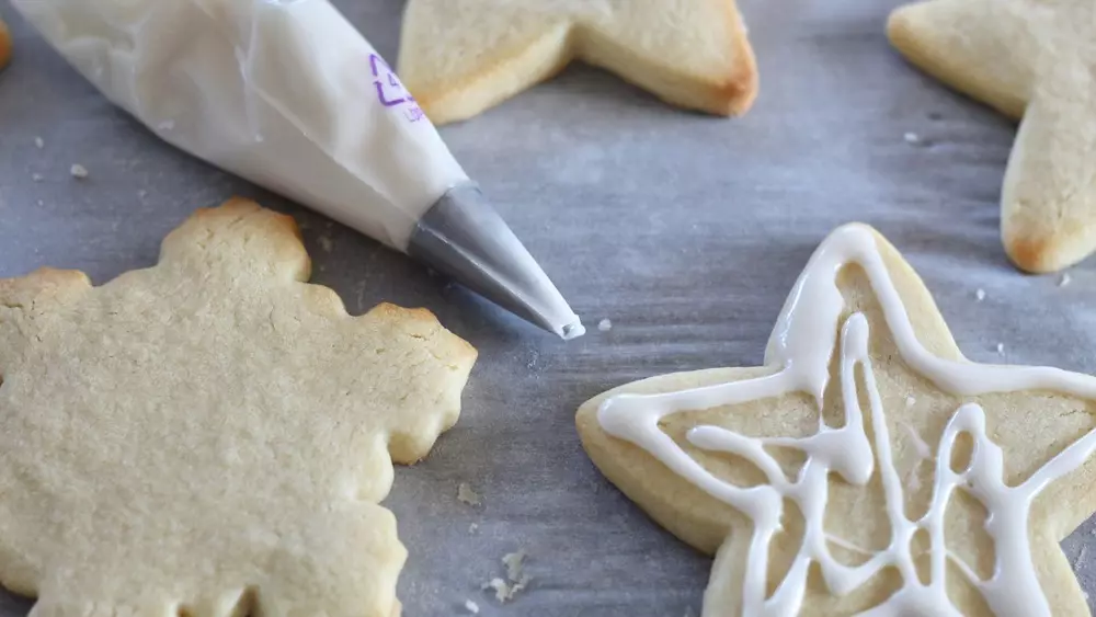 Mga cookies ng asukal sa Pasko