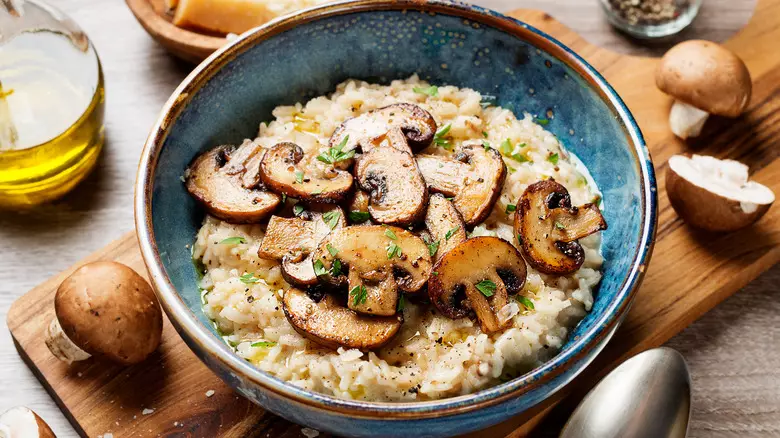 risotto sienillä