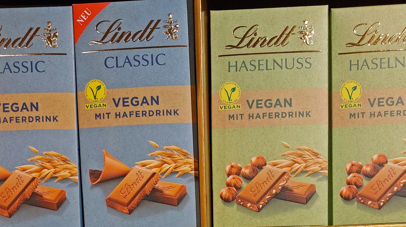 Lindt schakelt zuivel uit voor havermelk in zijn nieuwste veganistische chocolaatjes