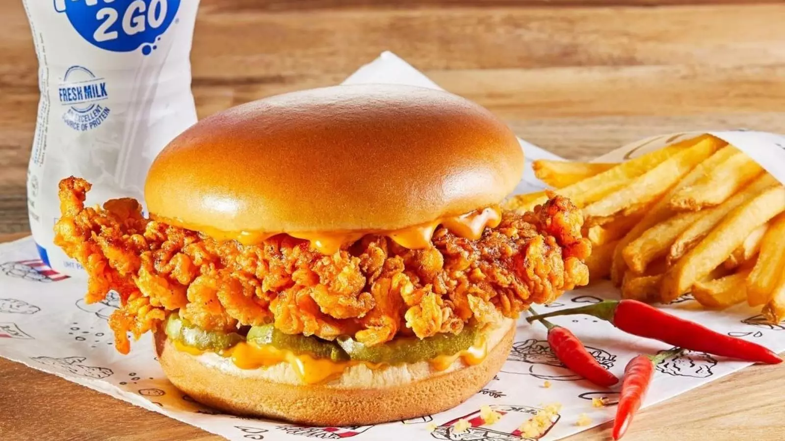 Firwat KFC Kanada New Kentucky Scorcher kënnt mat gratis Mëllech