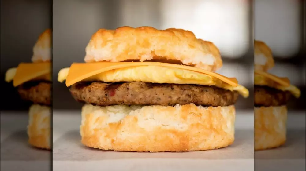 Chick-fil-Sausage, Atody & Cheese Biscuit