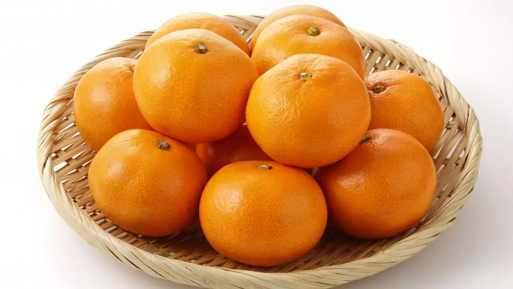 Japanska mandarin apelsiner mikan