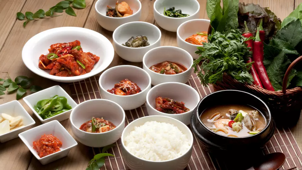 Beliebte koreanische Restaurantmenüs