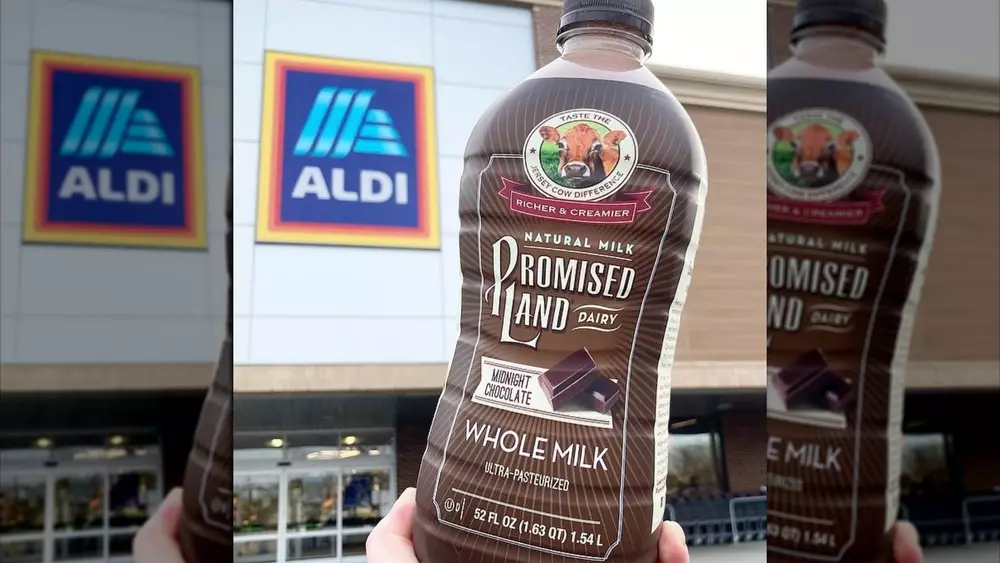 Aldi Pažadėtosios žemės pieno šokoladinis pienas