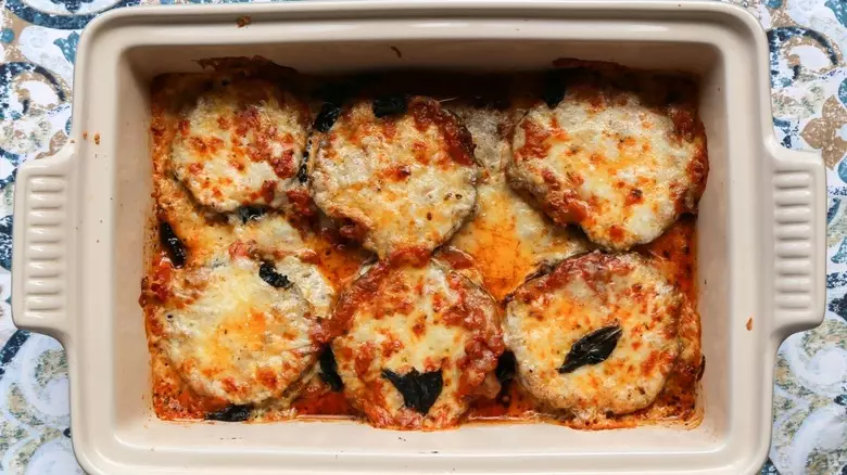 tray ye eggplant parmesan