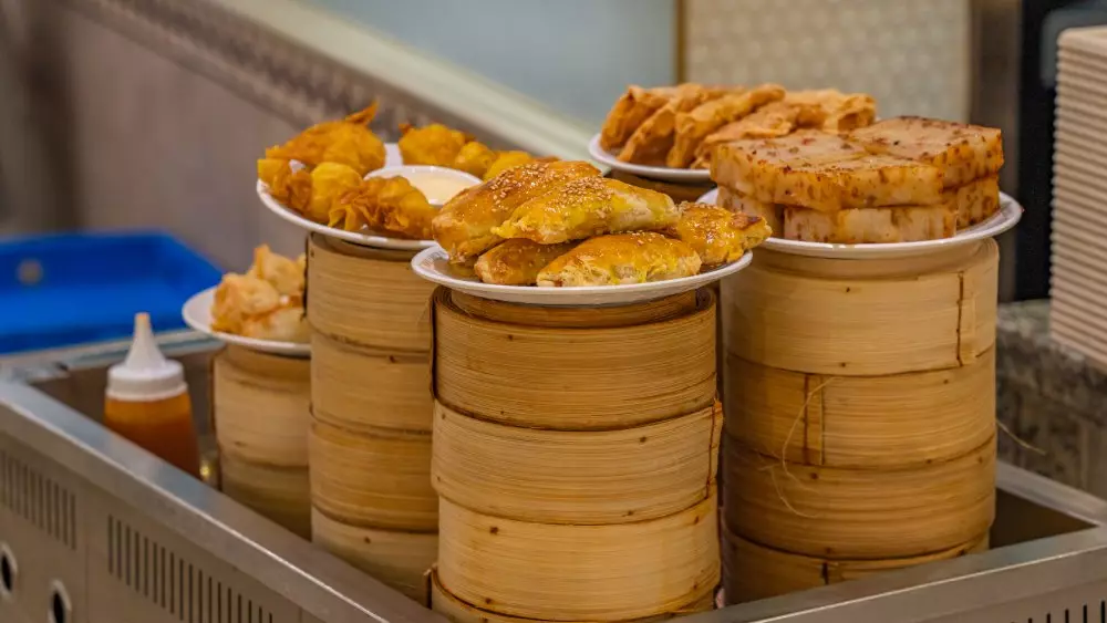 Dimsum sa isang cart