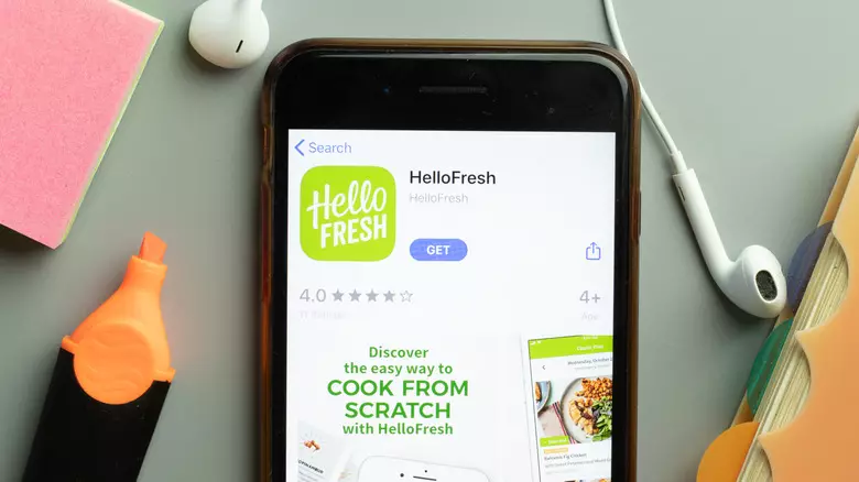 HelloFresh кушымтасы телефонда