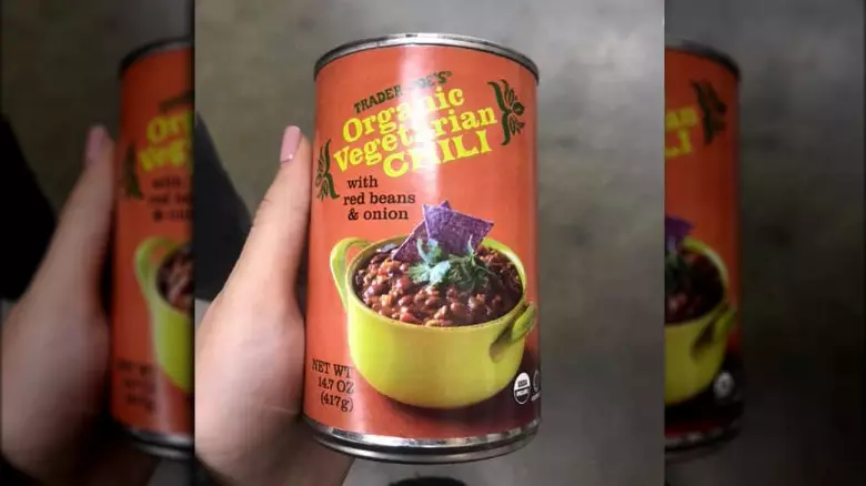 Trader Joe bio vegetáriánus chili