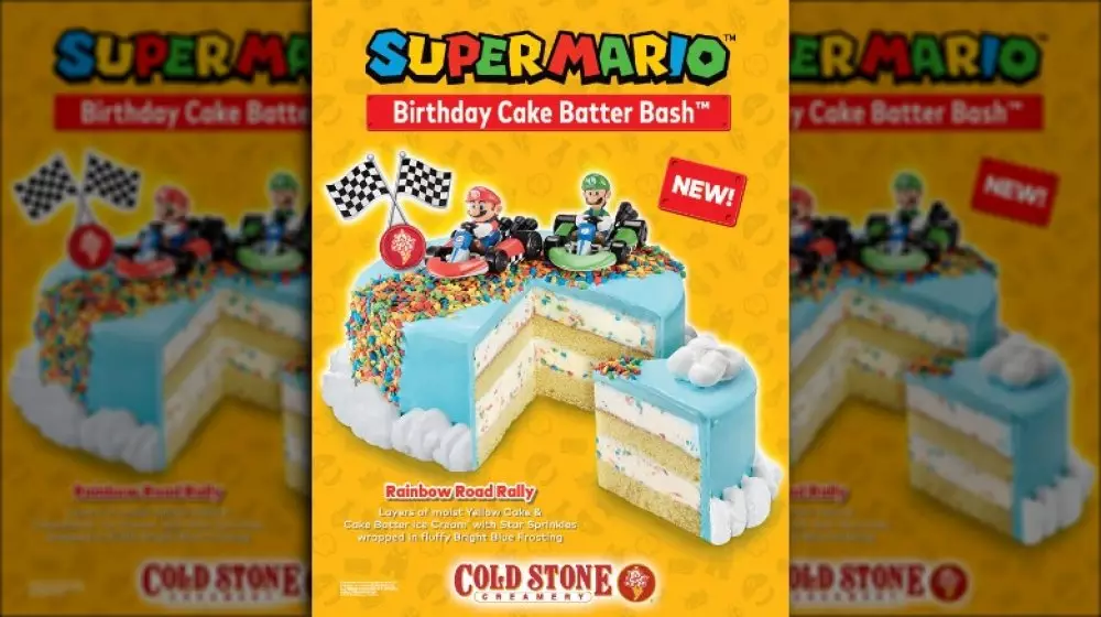 នំការ៉េម Mario របស់ Cold Stone Creamery