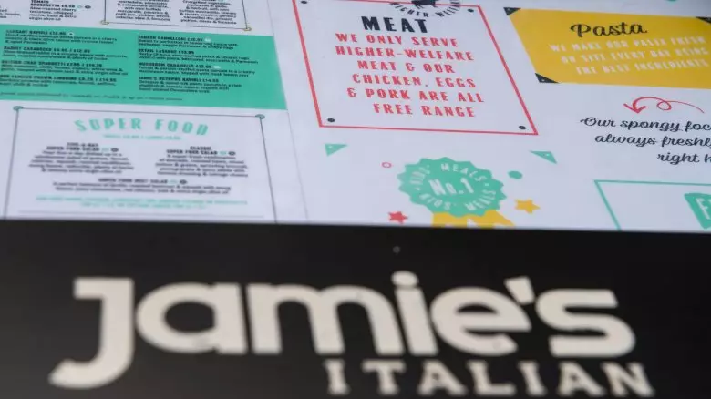 menu italiano di jamie