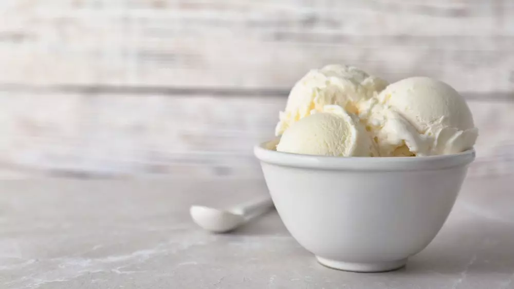 kwano na vanilla ice cream