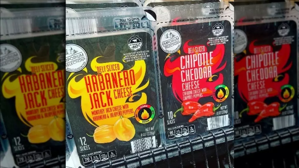 Nuevos paquetes de queso Aldi picante