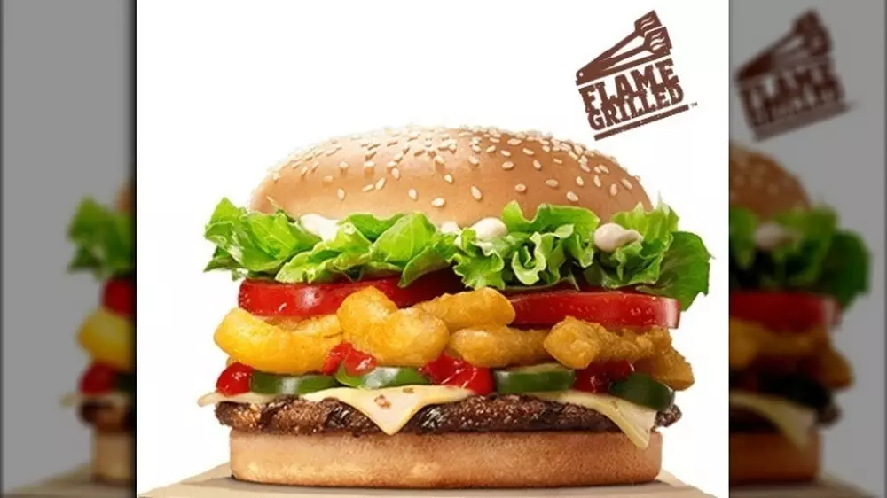 Angry Whopper полымя на грылі