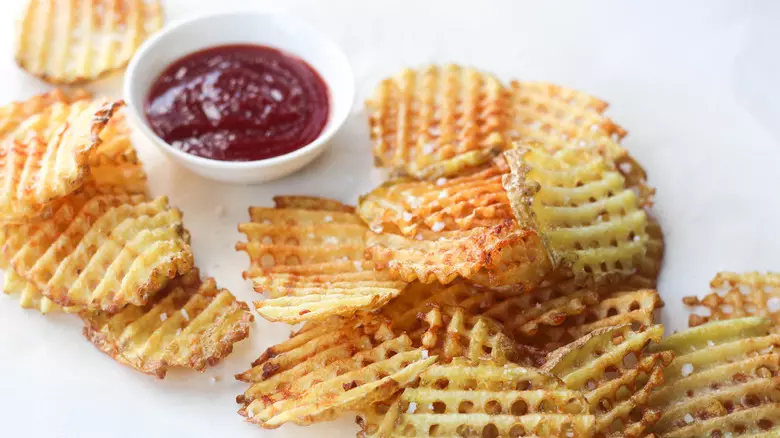 Kentang goreng wafel peniru Chick-fil-A