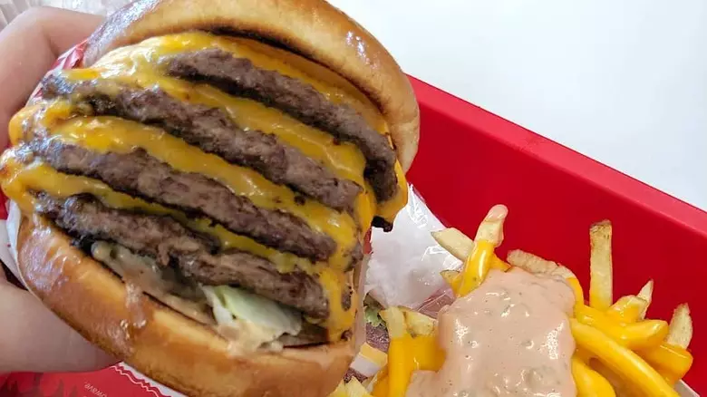 in-n-out 4x4 burger