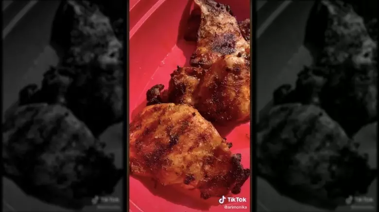 Frango na grelha no TikTok