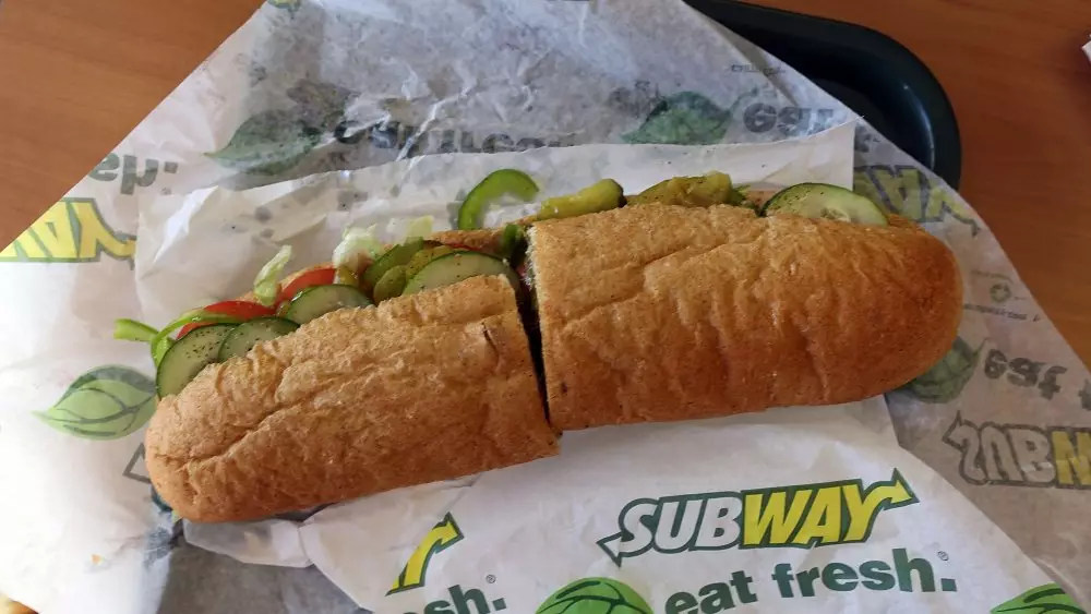In Subway sandwich